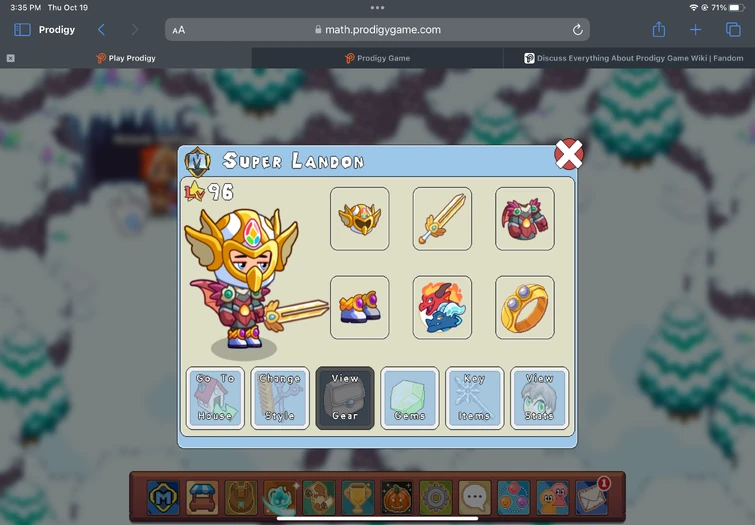 Dear Prodigy Math, please change the wizard menu back | Fandom