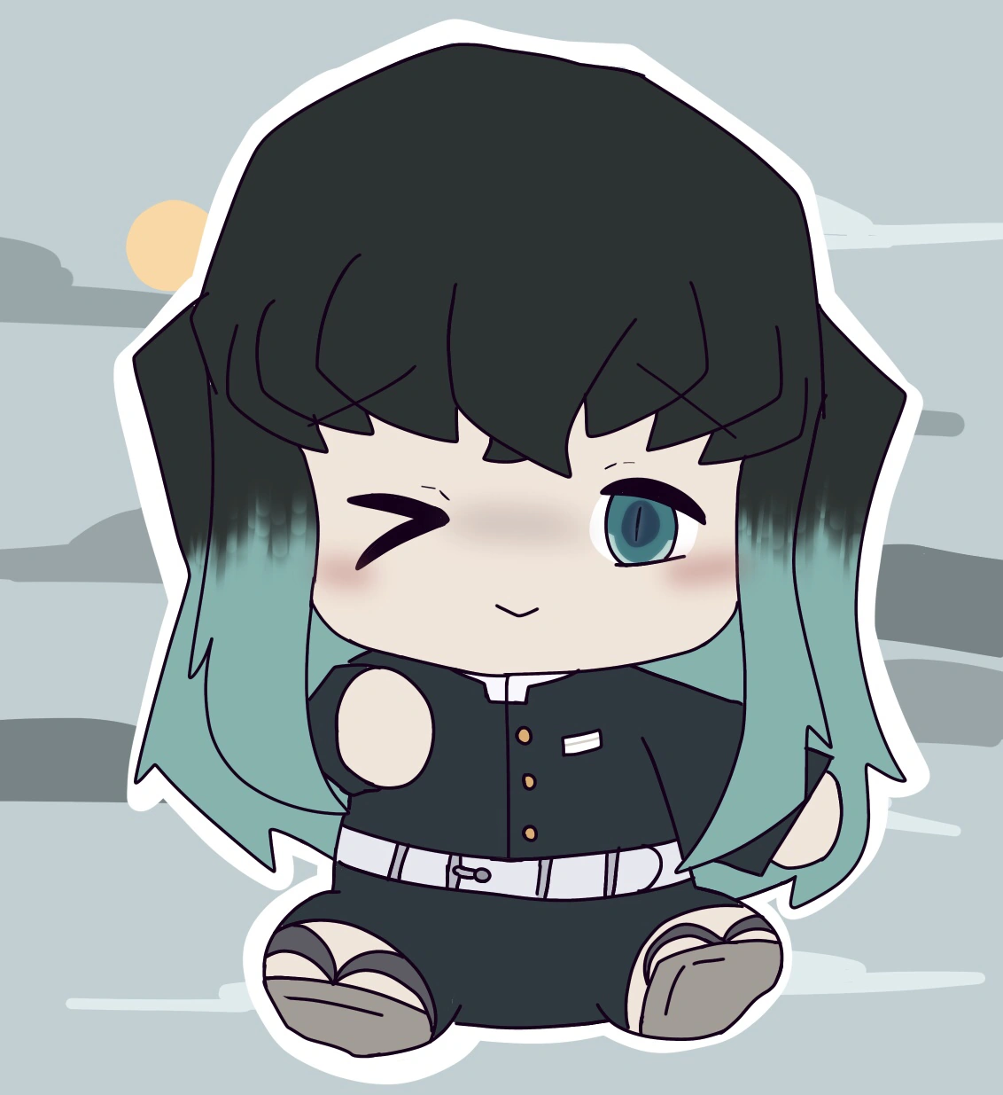 inktober day 3: muichiro | Fandom