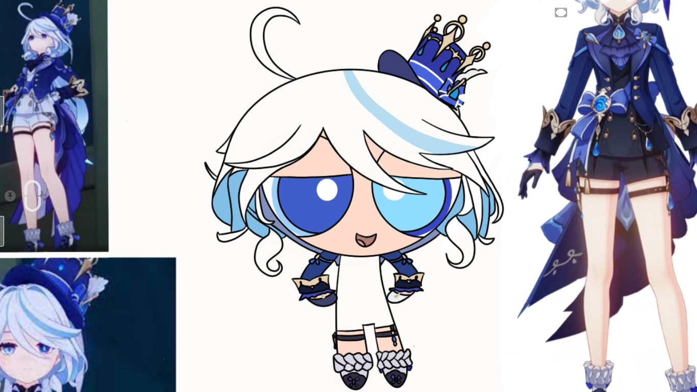 Almost finished my part of the Fontaine Art Collab: | Fandom