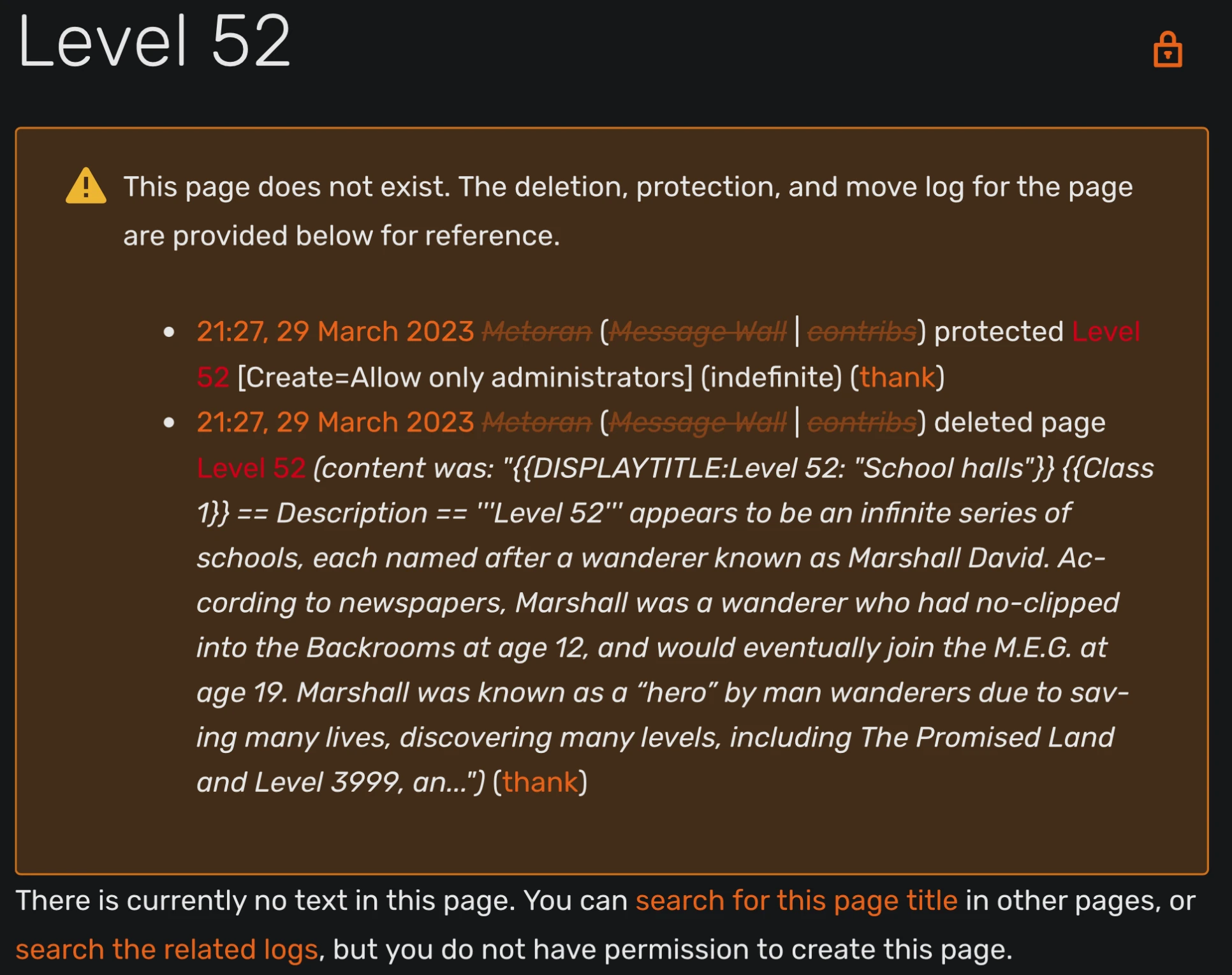 Why is Level 52 protected? | Fandom