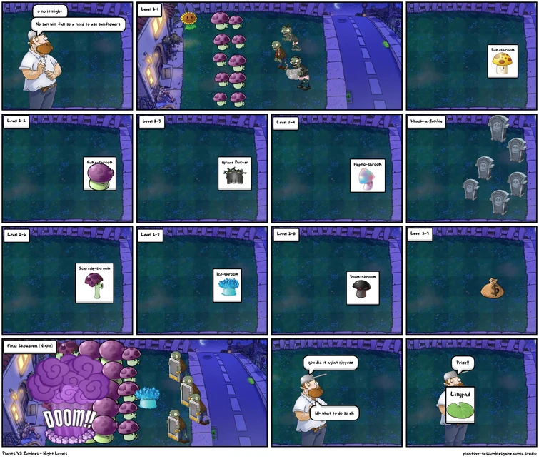 Basically PvZ - Night Levels | Fandom