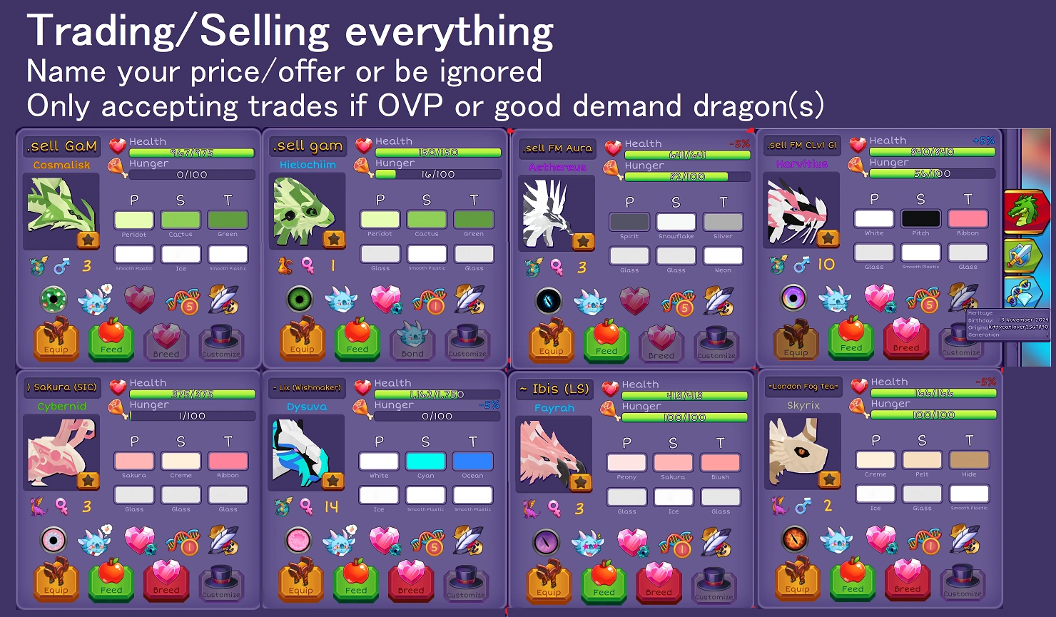 T/S some stuff and auctioning a Themed + Frosted Hong - PLEASE READ THE ADS | Fandom