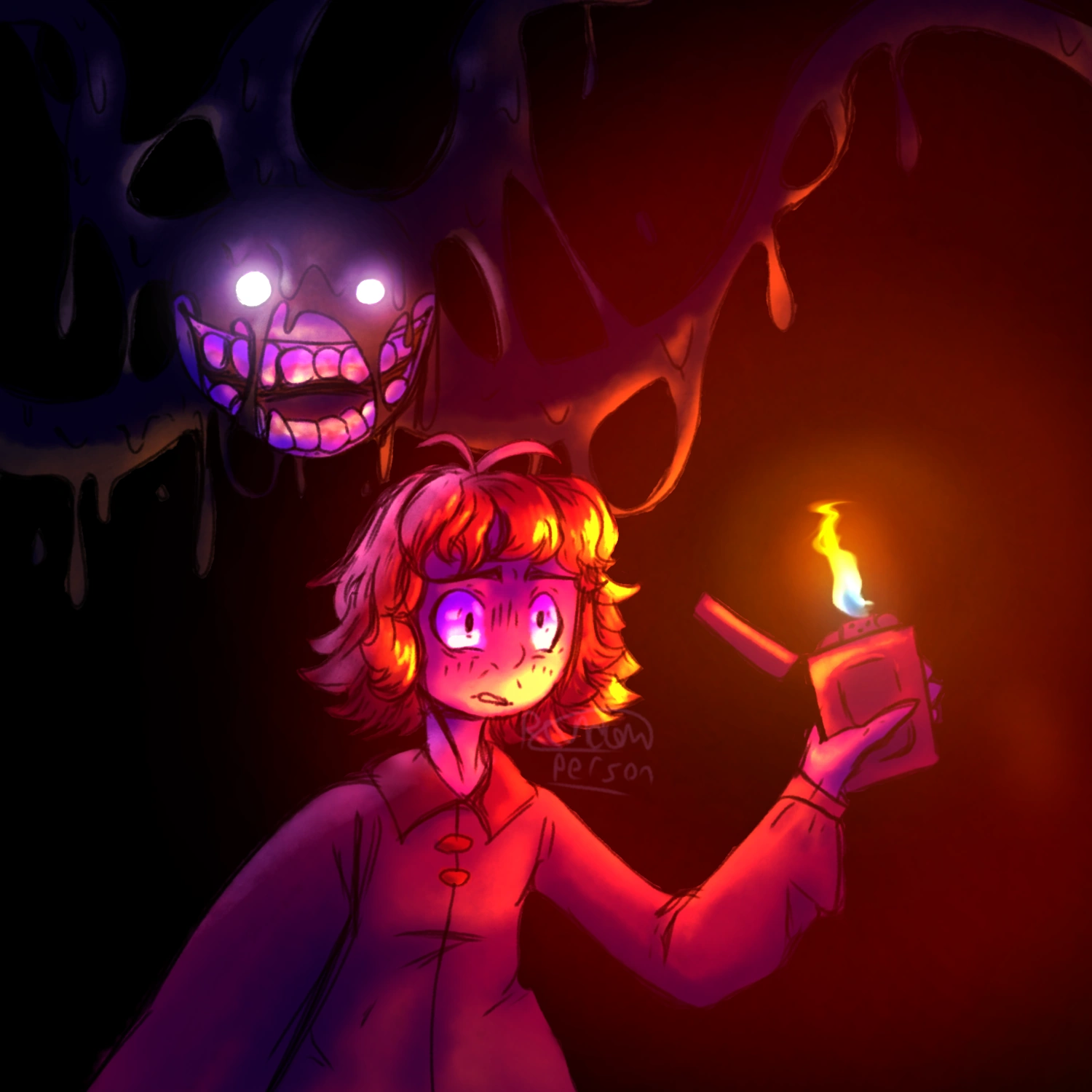 Player! Screech is behind you! Oh no, they have their volume off! (art ...