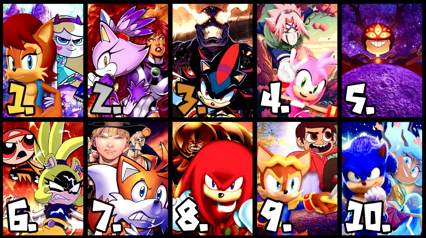 Current Top 10 Sonic matchups | Fandom