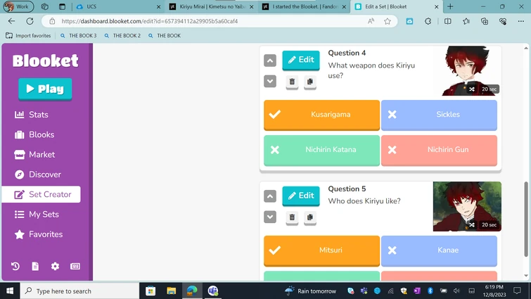 I started the Blooket. | Fandom