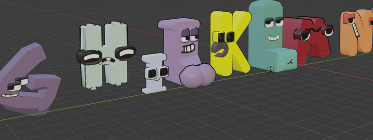 I made the Alphabet Lore in 3D | Fandom