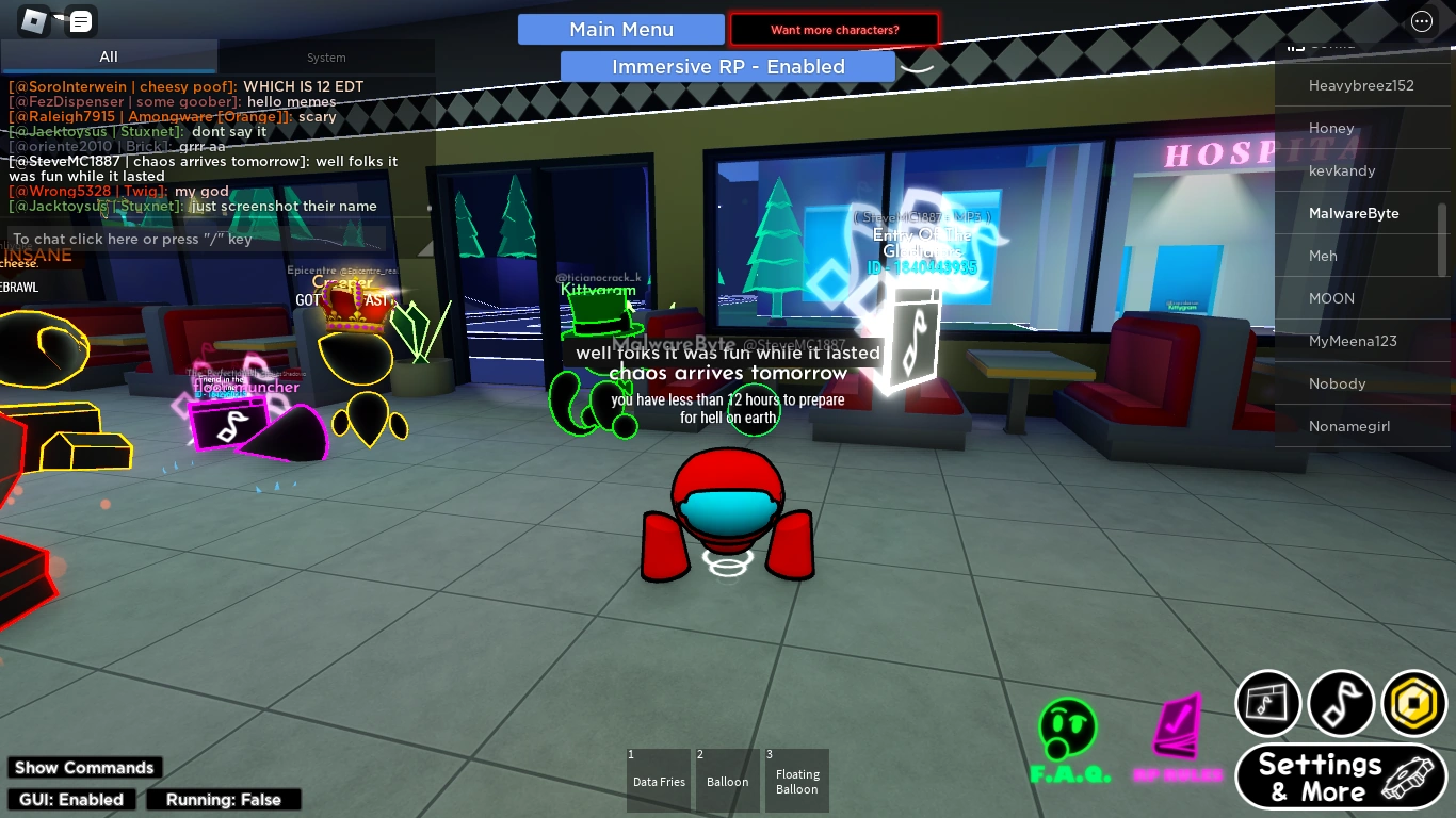 my last screenshot before hell alongside chaos and destruction arrives ...