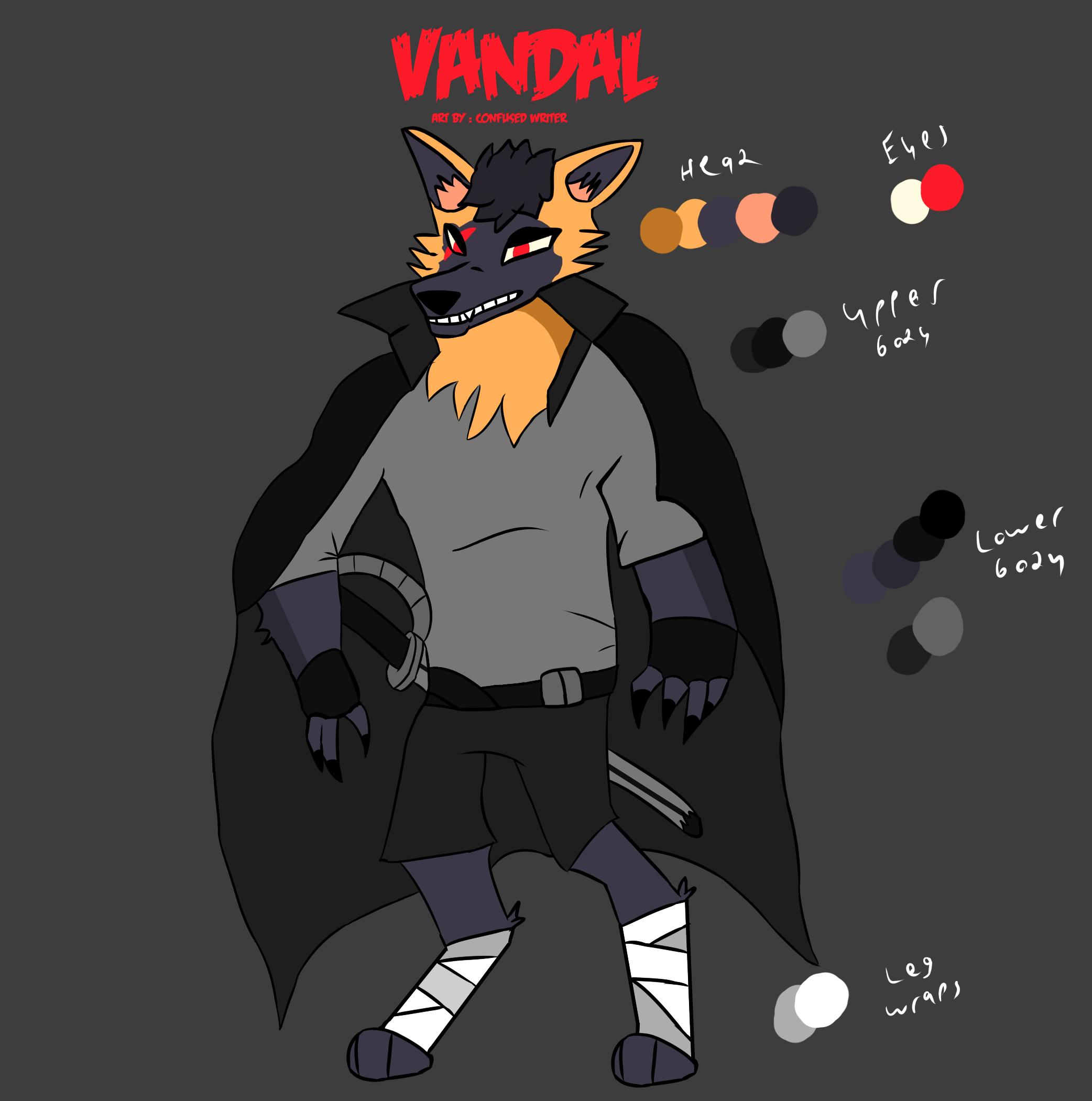 I'm not an artist, but I decided to draw Vandal. | Fandom