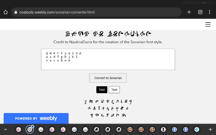 Anyone have the Sonarian translator thing image? | Fandom
