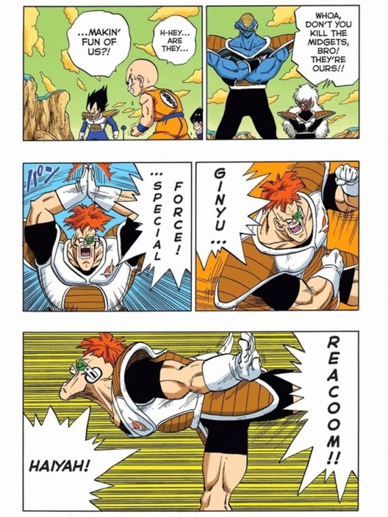🔎: Recoome playing wrastlin' with Vegeta | Fandom