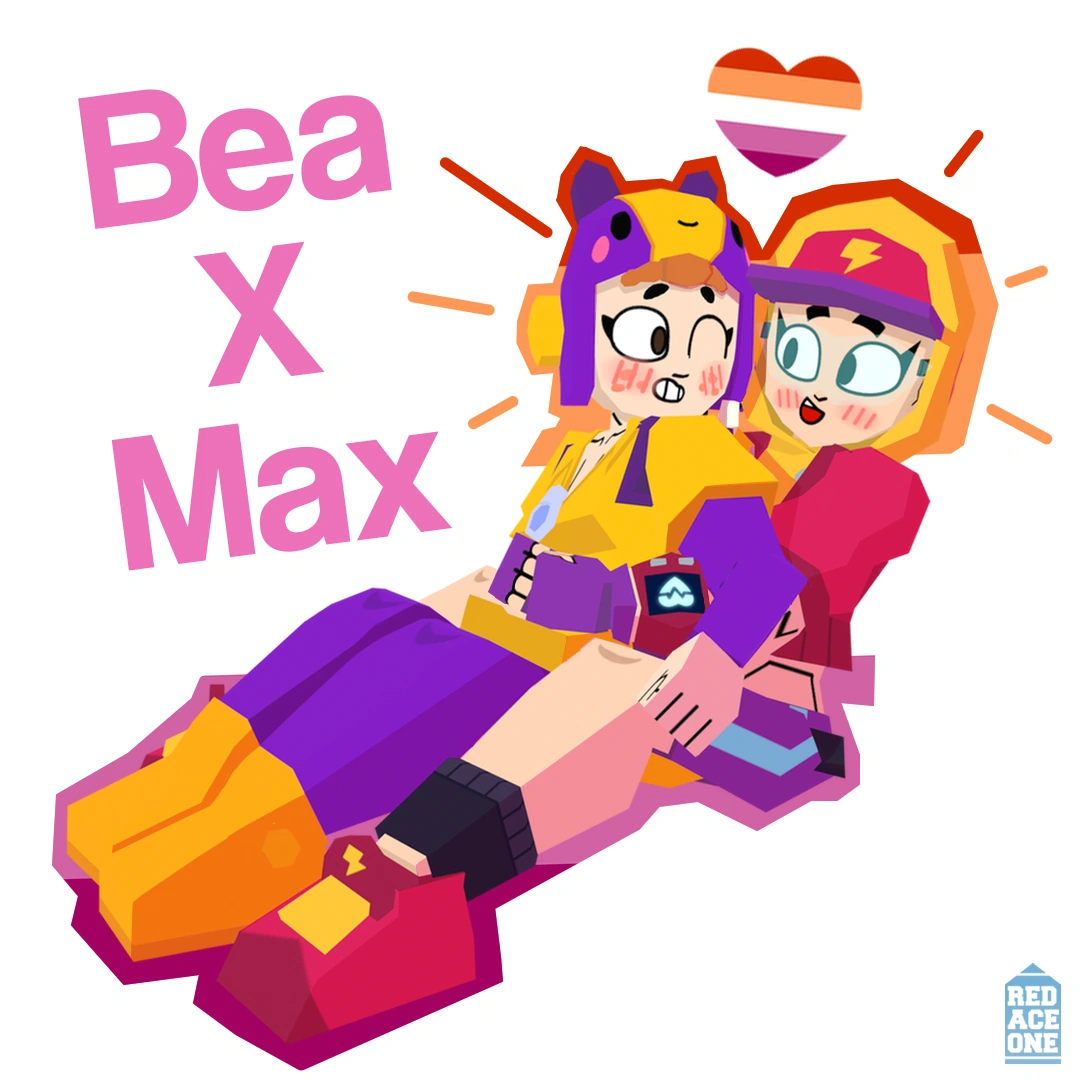 Brawl Stars Fanart! Low Poly Bea X Max! | Fandom