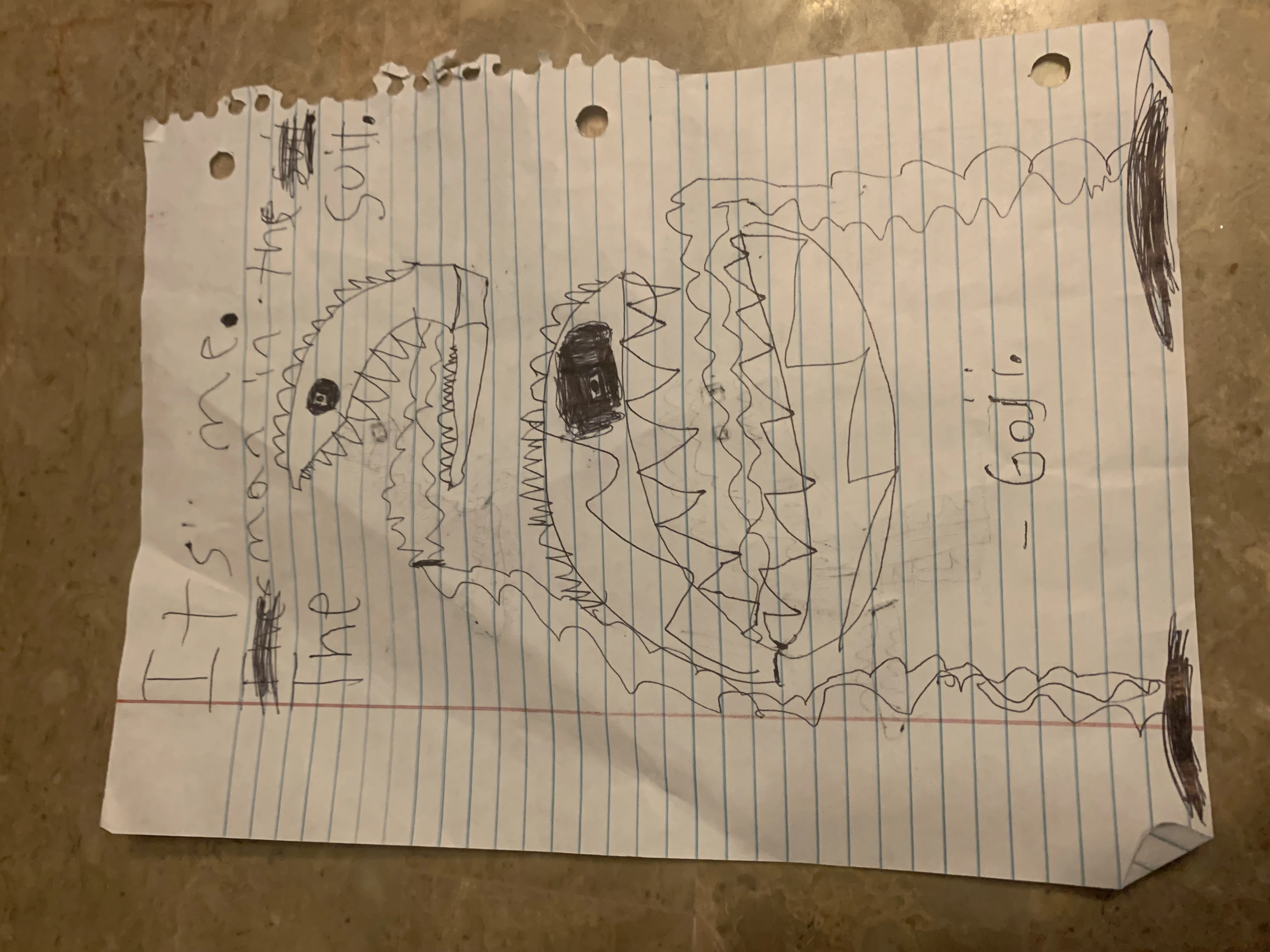 My friend made a doodle of the man in the suit vomiting blood | Fandom