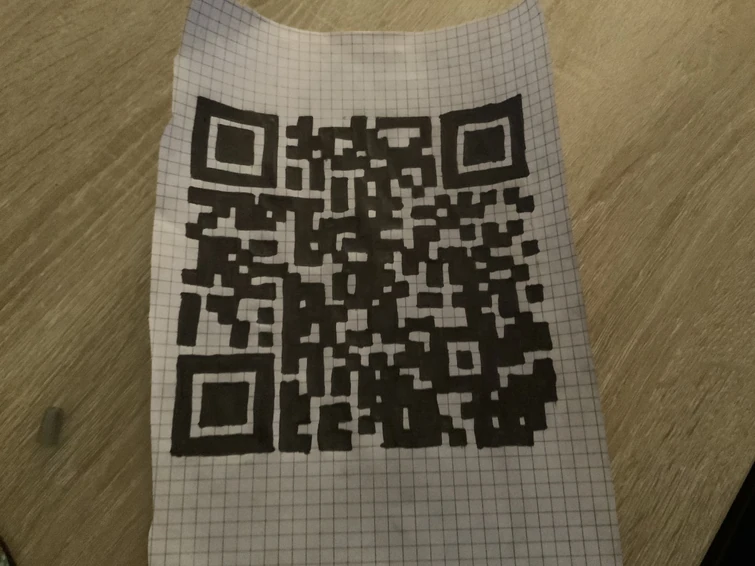 i colored in my rickroll qr code when I was at home and it works | Fandom