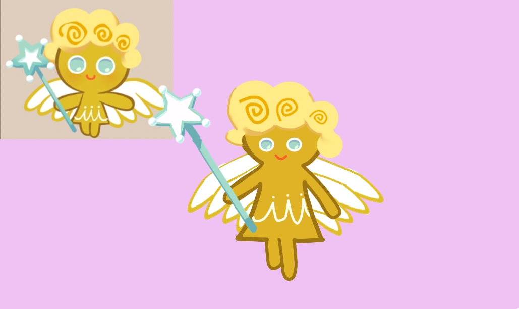 Done drawing angel cookie | Fandom