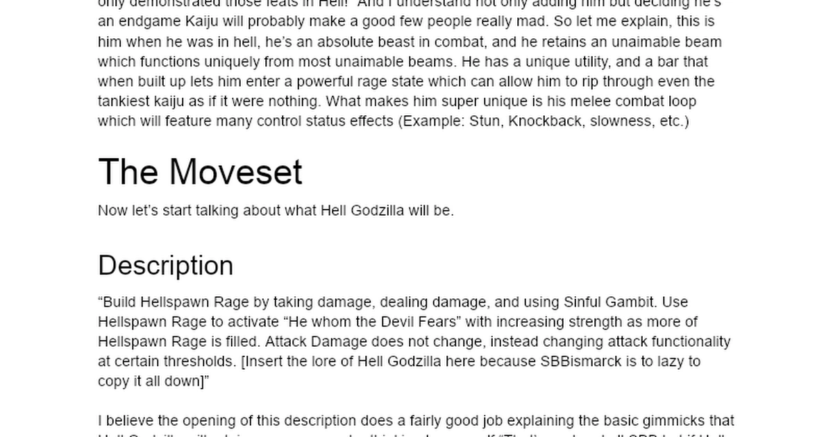 Second Hell Godzilla Teaser / WIP Update! | Fandom