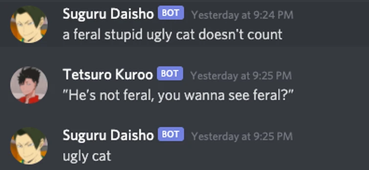 Some highlights from my haikyuu discord rps i do with my friend (feat ...