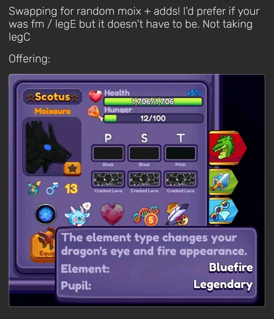 Swapping for random moix! | Fandom