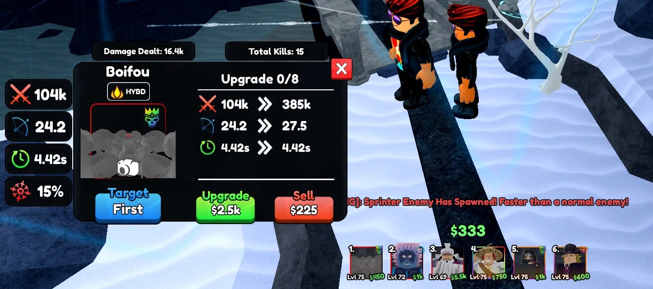 Buff metal knight for example: add a flaming effect or maybe lower spa ...