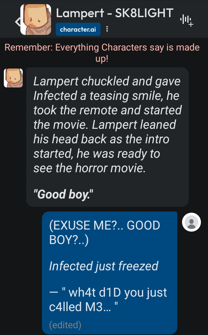 Lampert did NOT said that to Infected. | Fandom