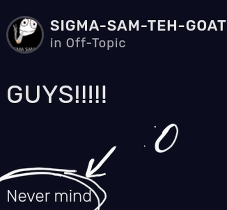 Rare footage of sigma Sam not talking in all caps /j | Fandom