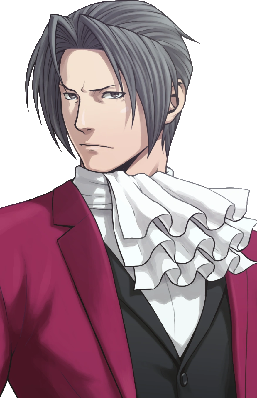 Miles Edgeworth Danganronpa Ace Attorney Accountys Weird Projects