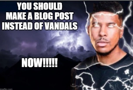 in my opinion vandalisms are... | Fandom