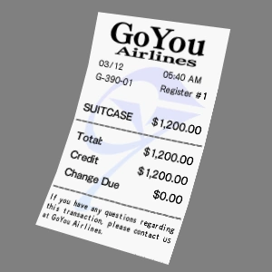 Suitcase Receipt | Ace Attorney Wiki | Fandom