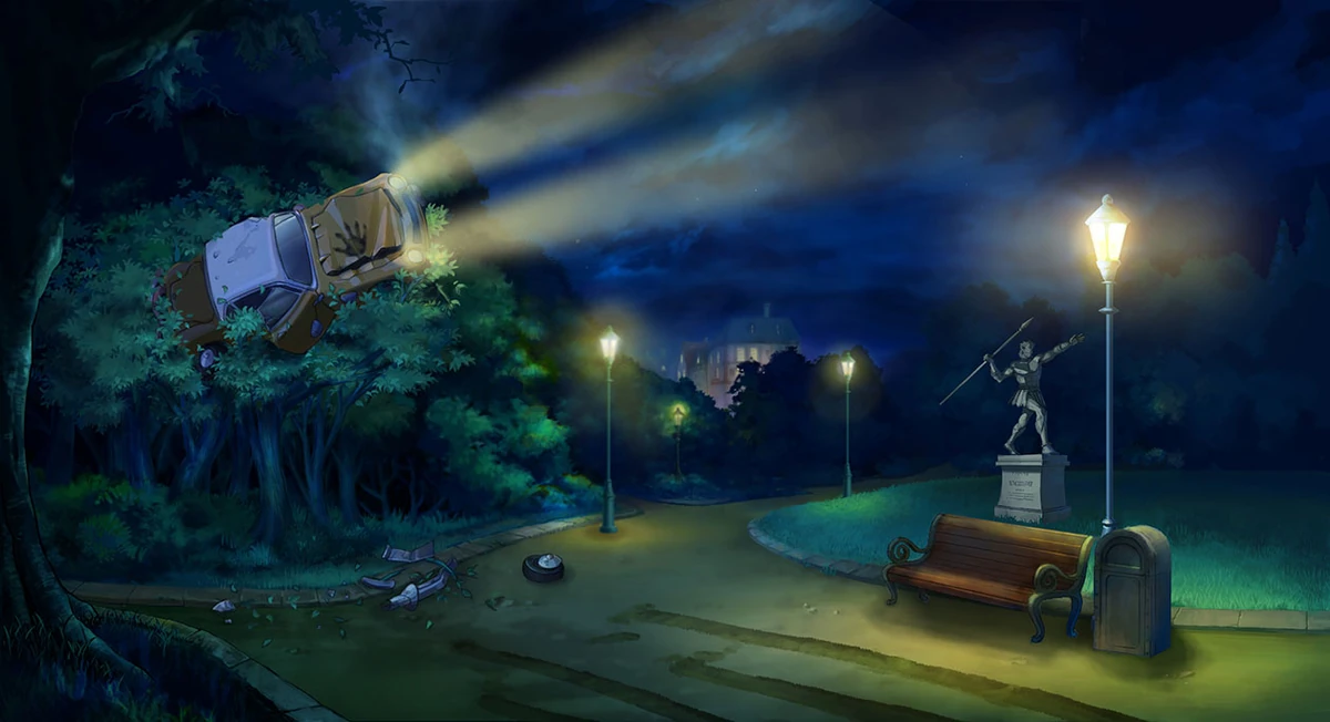 Park - Car-Crash Site | Ace Attorney Wiki | Fandom