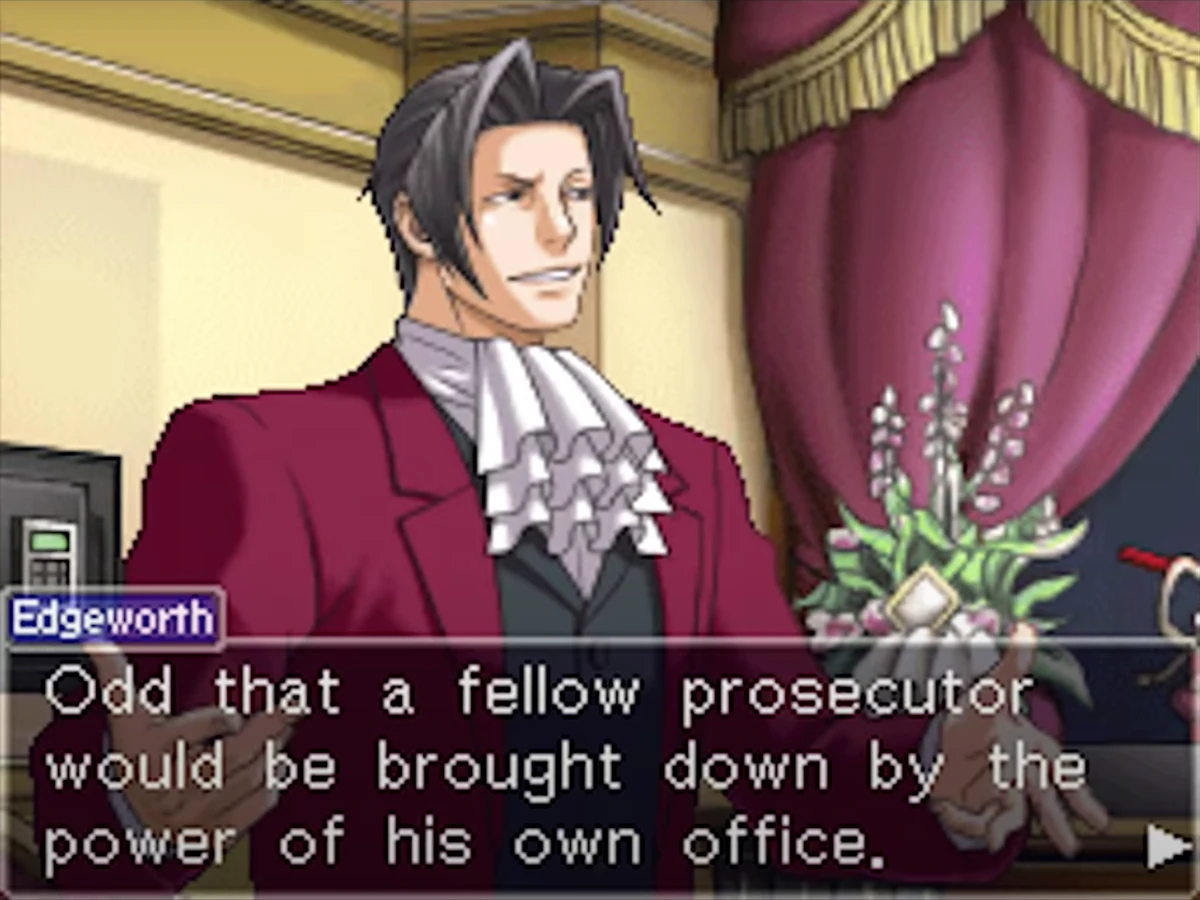 Miles Edgeworth - Objection! 2009 | Ace Attorney Wiki | Fandom