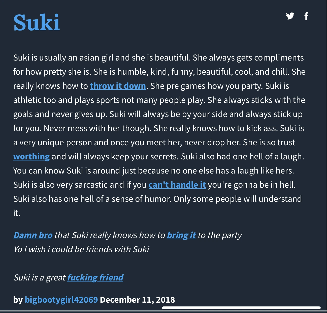 Urban dictionary I- | Fandom