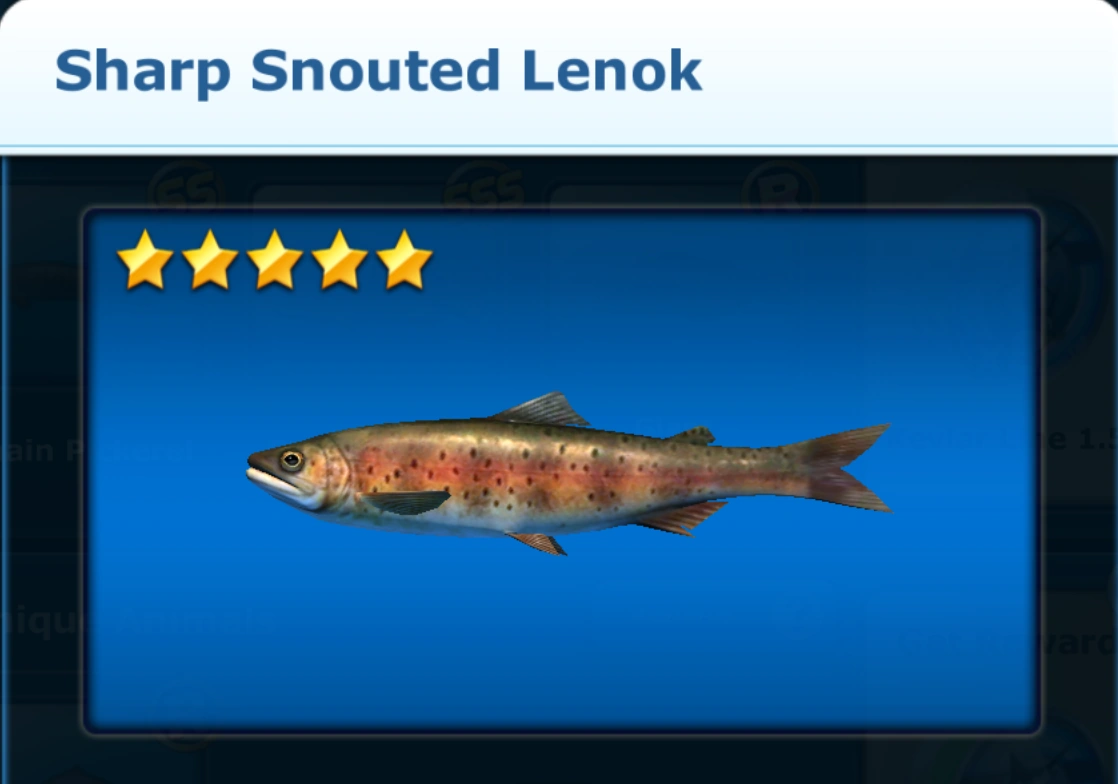 Sharp Snouted Lenok | Ace Fishing Wiki | Fandom