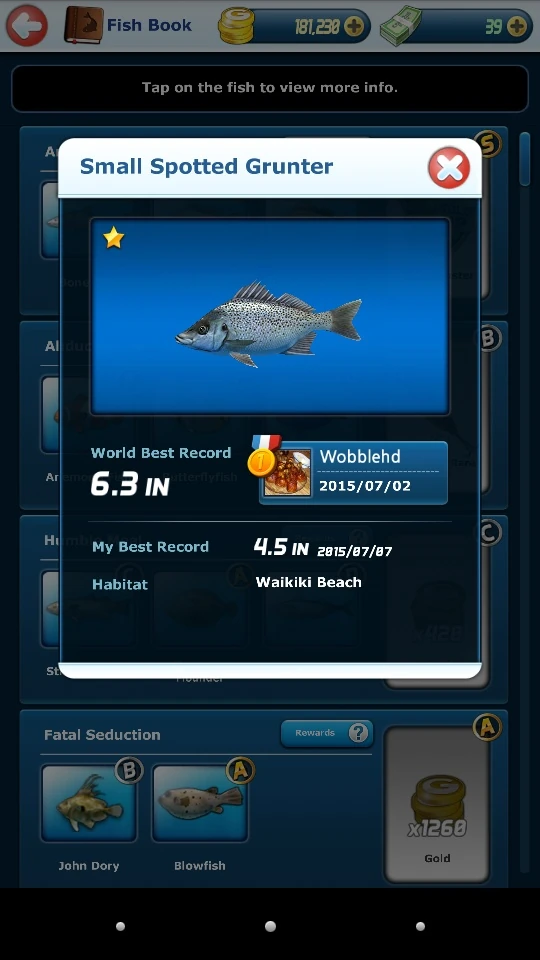 Small Spotted Grunter | Ace Fishing Wiki | Fandom