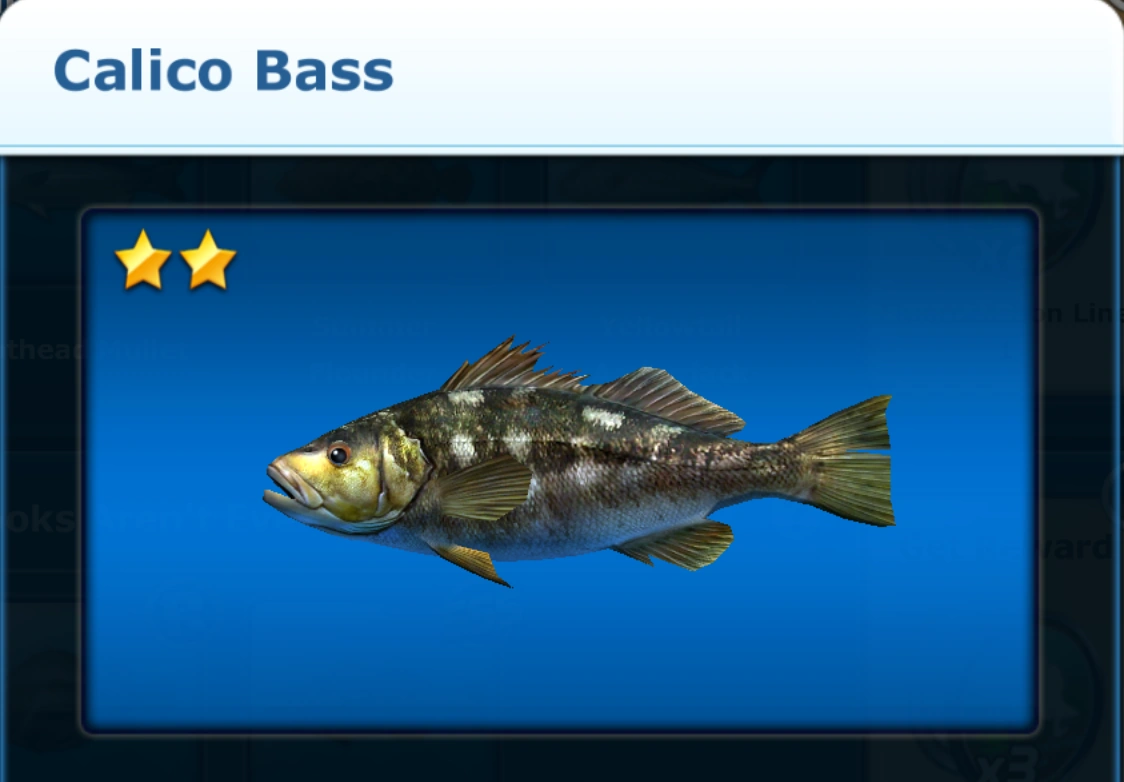 Calico Bass | Ace Fishing Wiki | Fandom