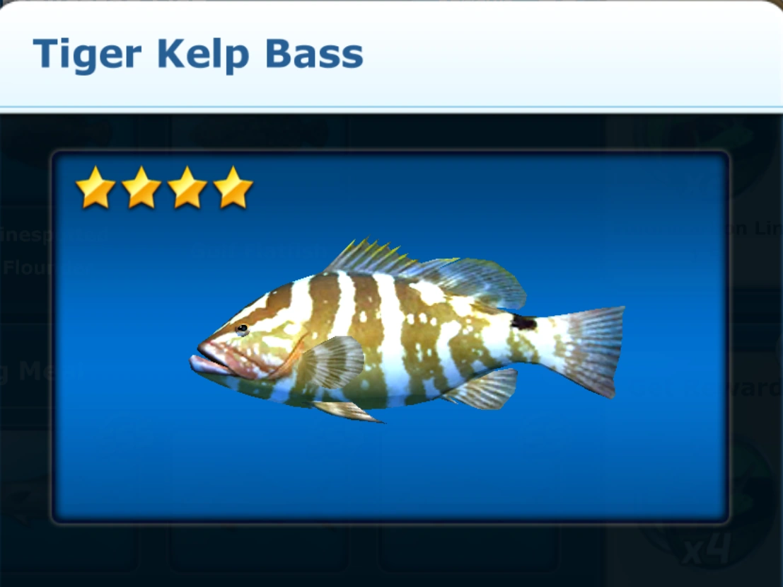 Tiger Kelp Bass | Ace Fishing Wiki | Fandom