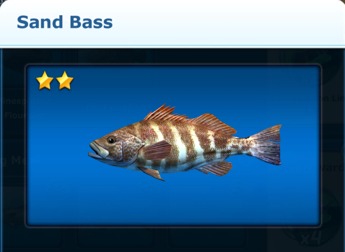 Sand Bass | Ace Fishing Wiki | Fandom