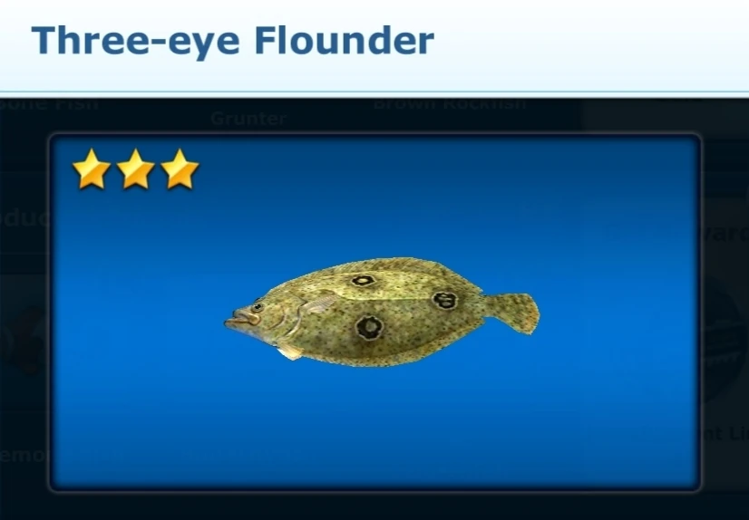 Three-eye Flounder | Ace Fishing Wiki | Fandom