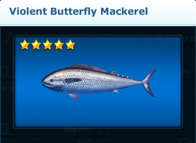 Violent Butterfly Mackerel | Ace Fishing Wiki | Fandom