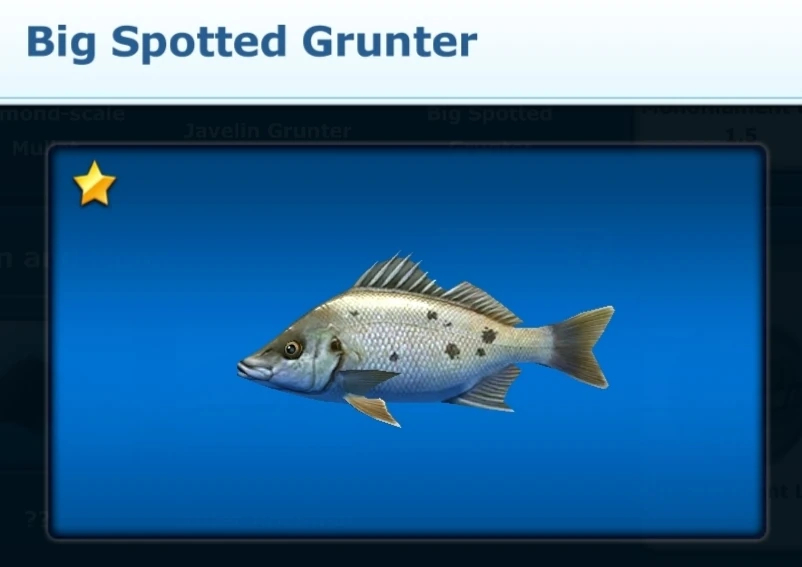 Big Spotted Grunter | Ace Fishing Wiki | Fandom