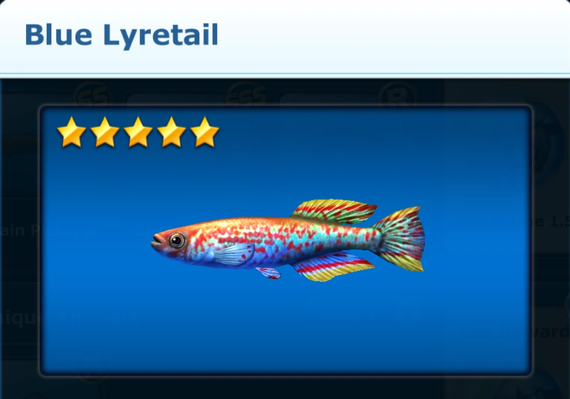 Blue Lyretail | Ace Fishing Wiki | Fandom