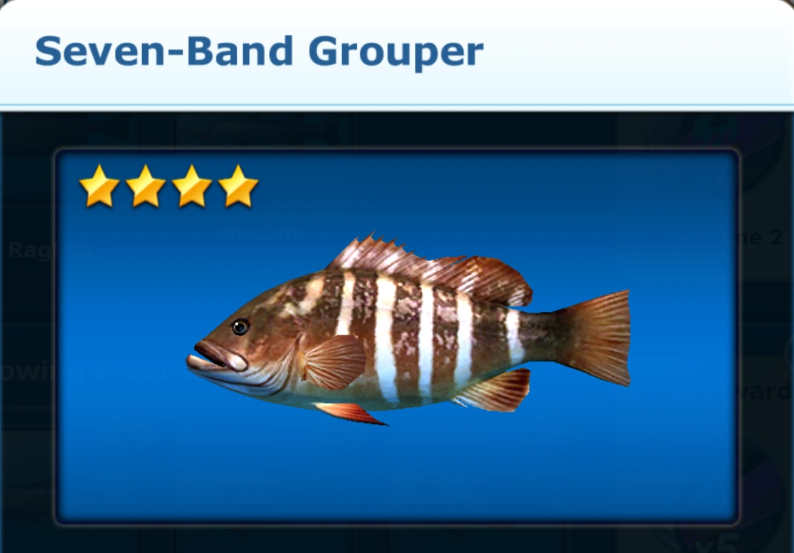Seven-Band Grouper | Ace Fishing Wiki | Fandom