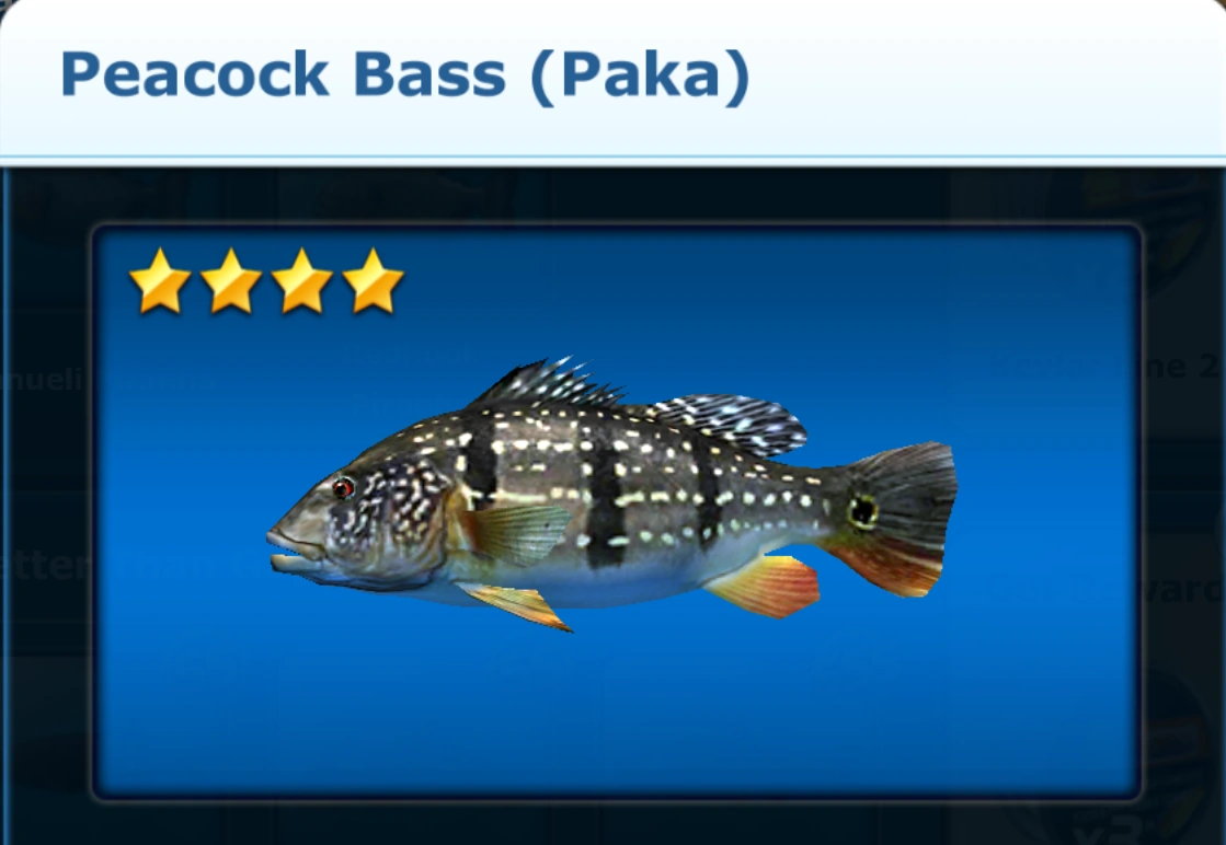 Peacock Bass (Paka) | Ace Fishing Wiki | Fandom