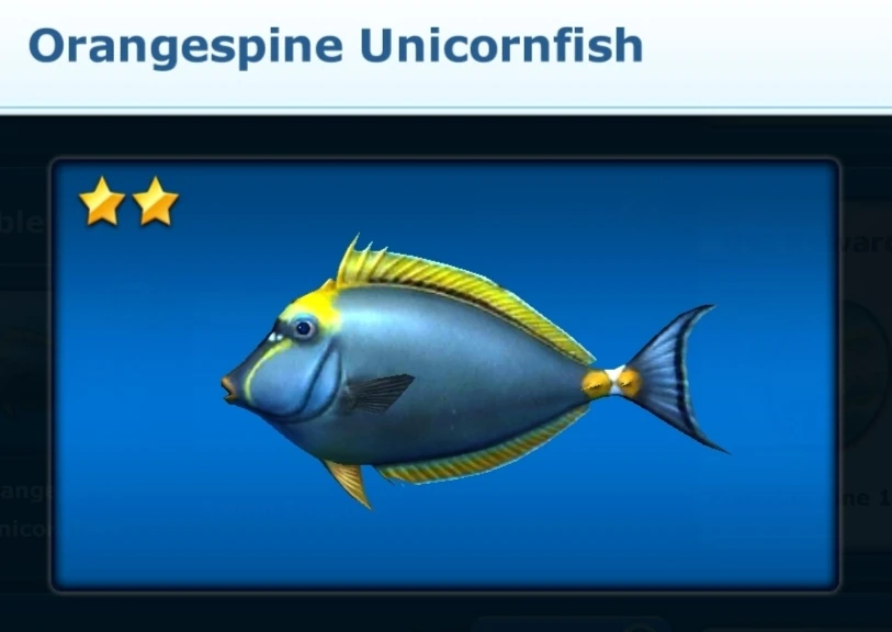 Orangespine Unicornfish | Ace Fishing Wiki | Fandom