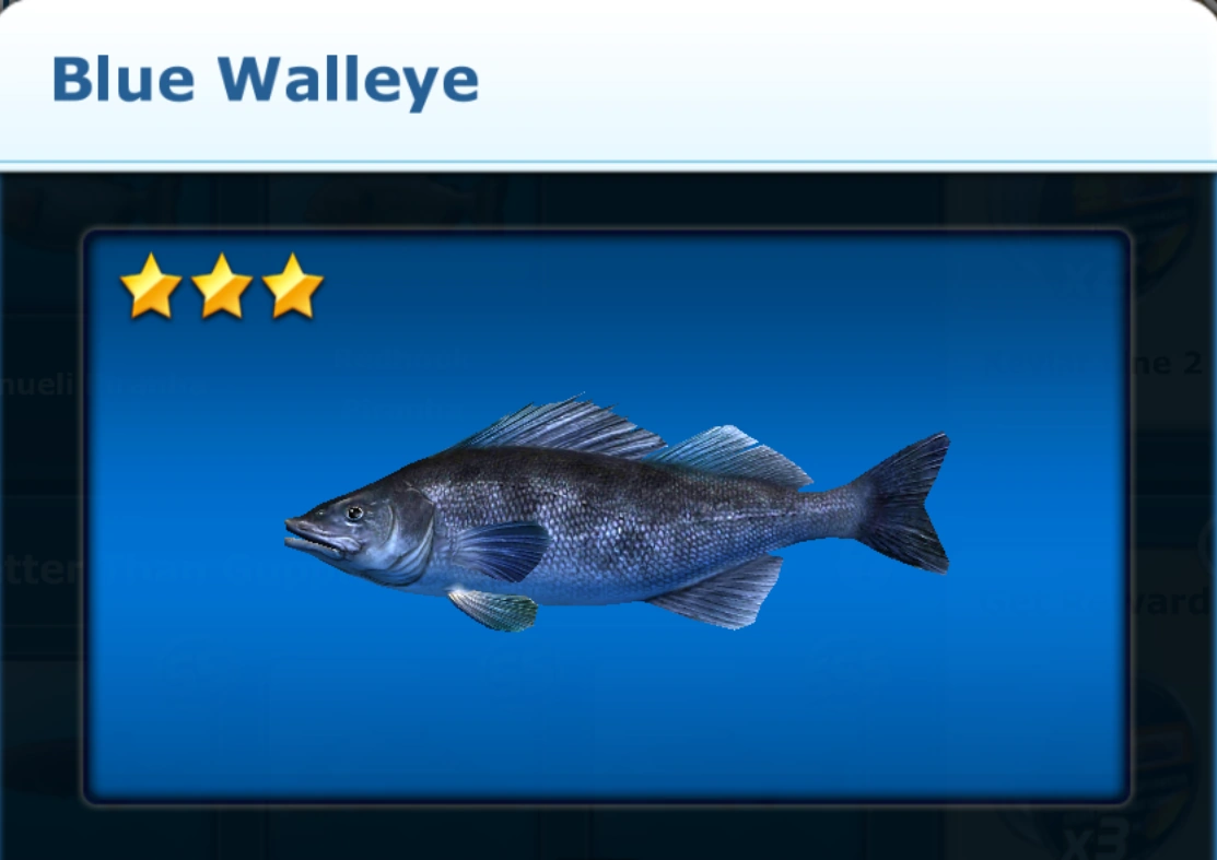 Blue Walleye | Ace Fishing Wiki | Fandom