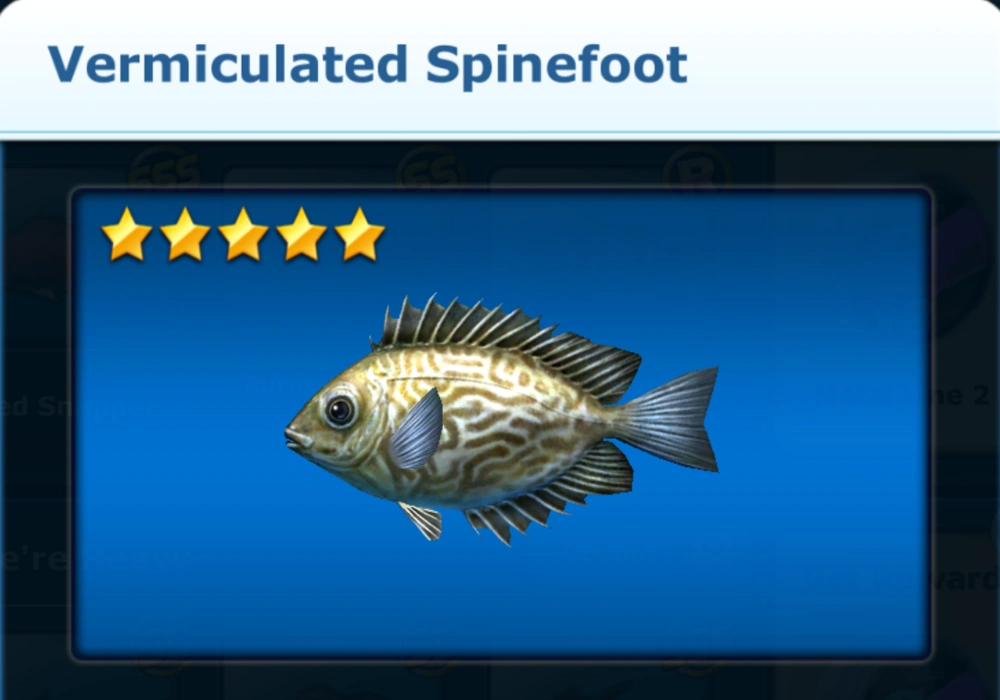 Vermiculated Spinefoot | Ace Fishing Wiki | Fandom