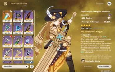 Which weapon to use with Navia? | Fandom