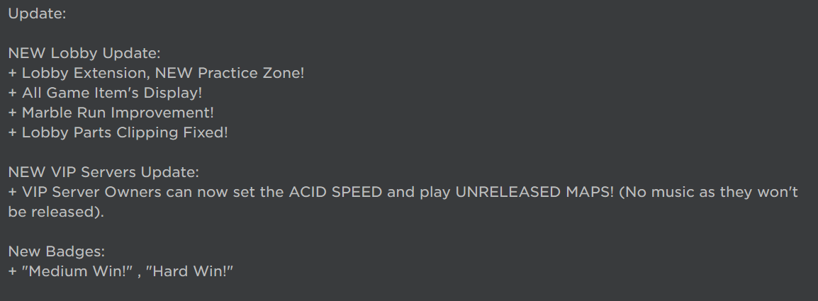 Updates | Acid Escape Wiki | Fandom