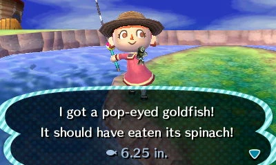 Pop-Eyed Goldfish | Animal Crossing: New Leaf Wiki | Fandom
