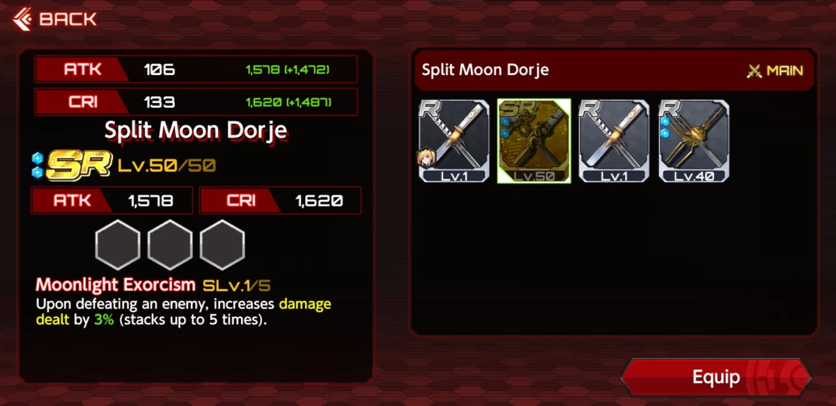 Equip Weapon Main | Action Taimanin Wiki | Fandom