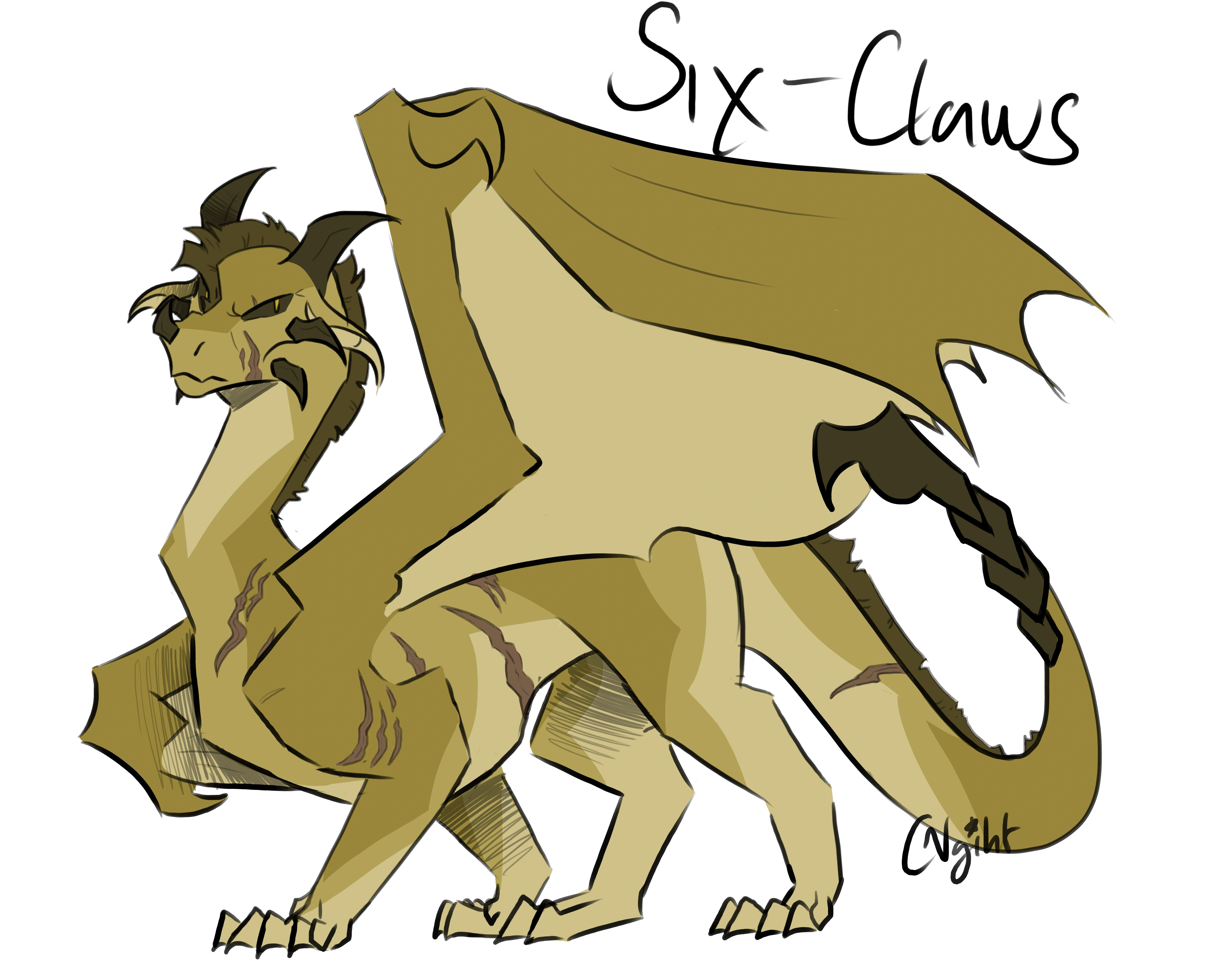 Canon Character Refs Revamped Day 22, Six-Claws | Fandom