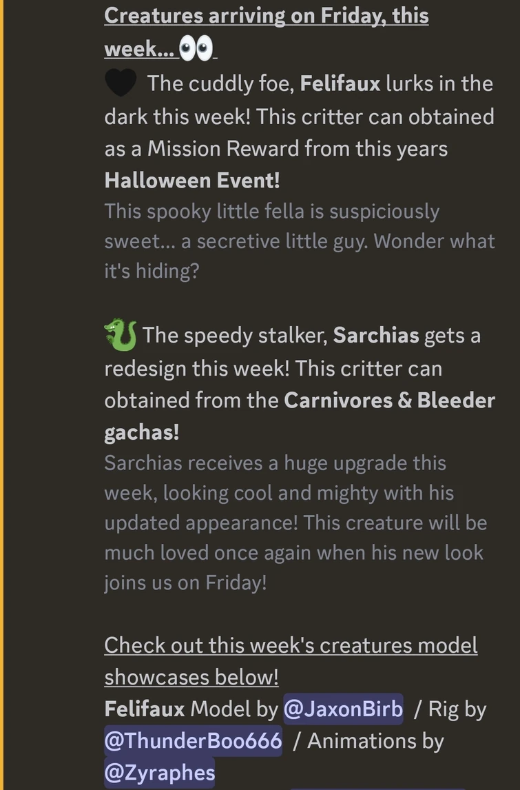 This week's update | Fandom